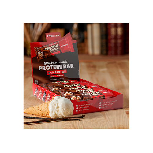 Prozis Protein Bar - Barra Proteica de Gelado de Baunilha | Farmácia Brasil