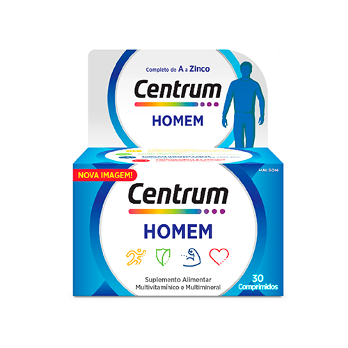 CENTRUM HOMEM Frasco - 30 Comprimidos | Farmácia Brasil